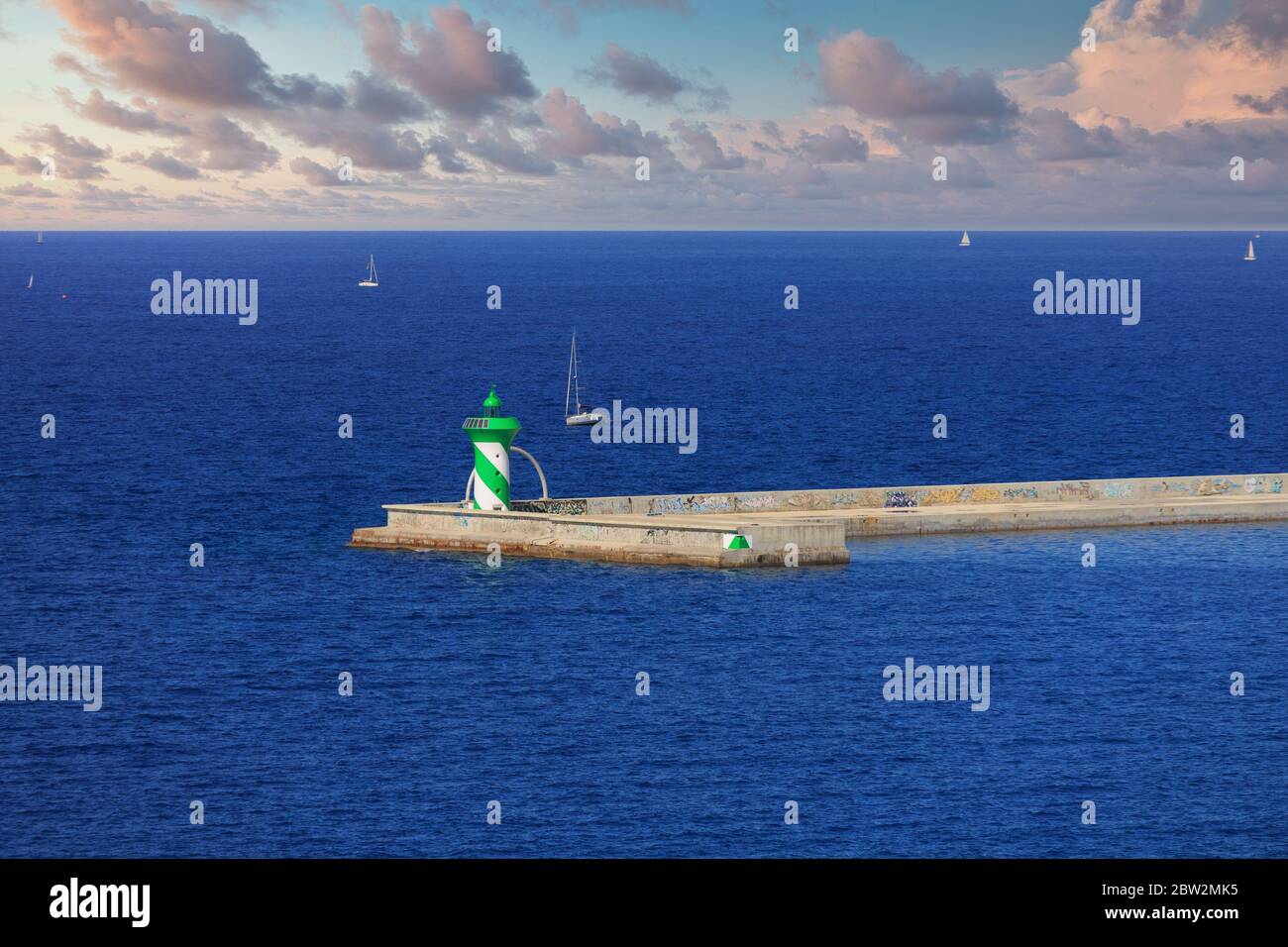 Barcelona lighthouse hi-res stock photography and images - Alamy