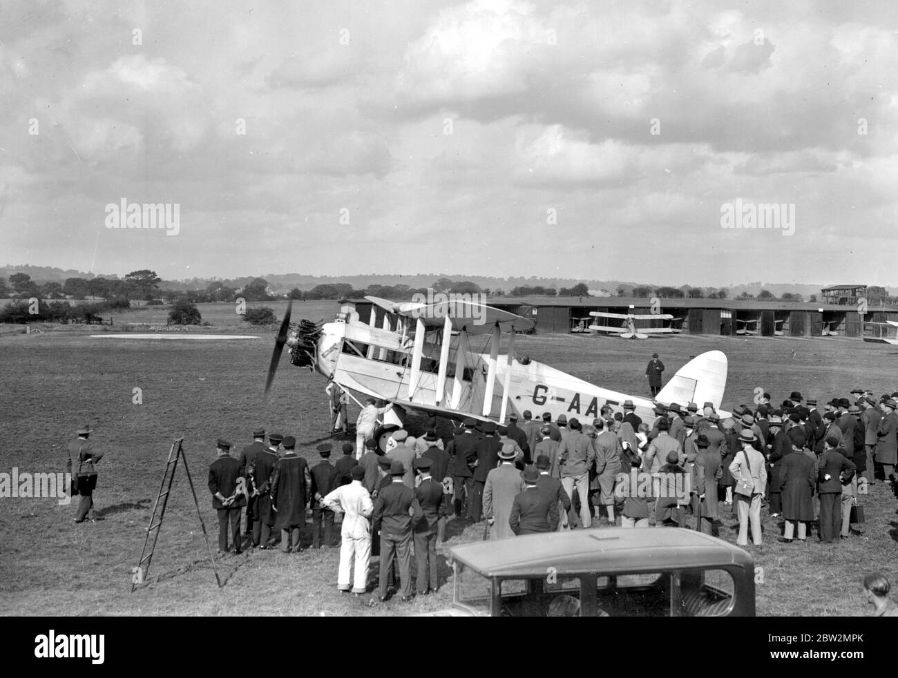 Stag Lane Aerodrome. Pride of Youth the Giant Moth in which Sir Alan ...