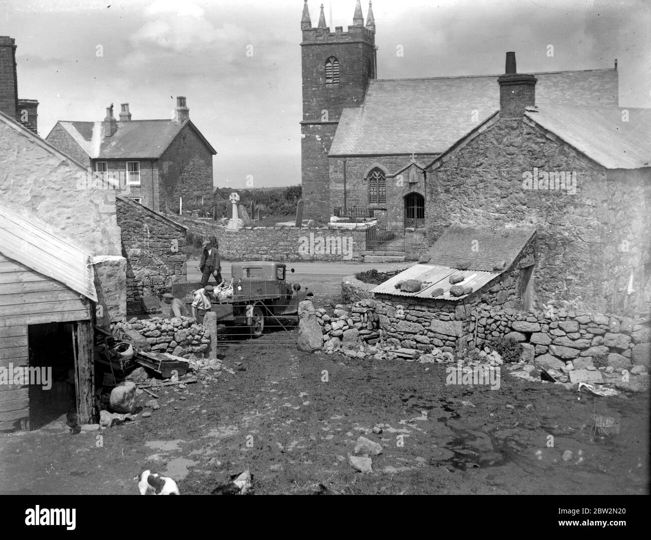 Cornish Farm. 1933 Stock Photo - Alamy