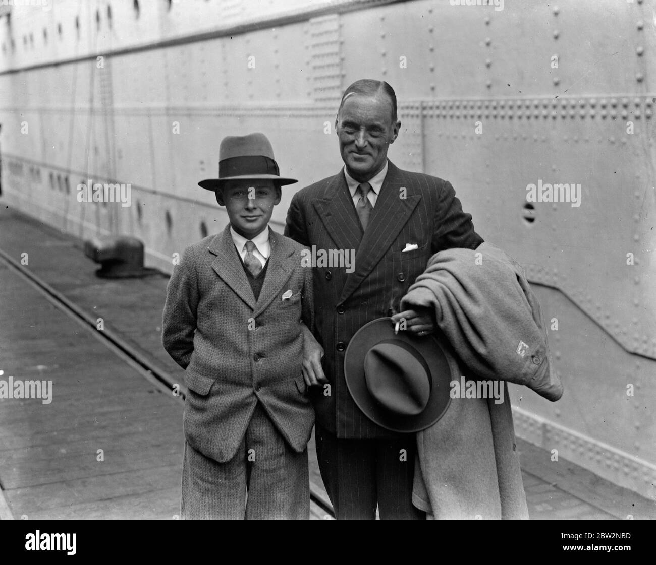 Sir Malcolm Campbell returns home after gold hunting expedition in ...