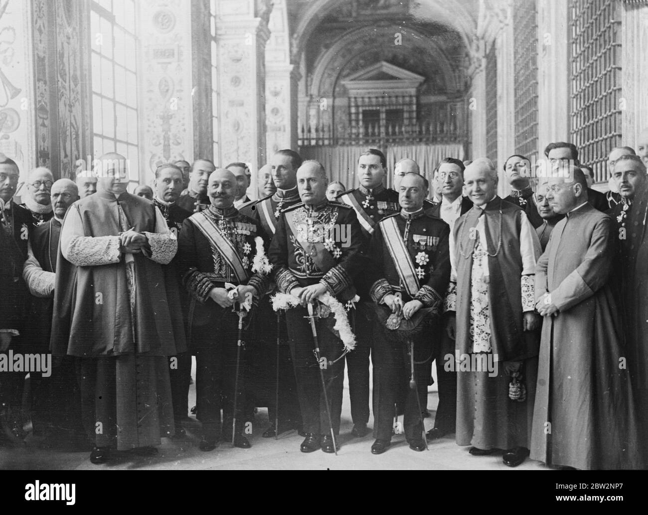 Mussolini At The Vatican High Resolution Stock Photography and Images ...
