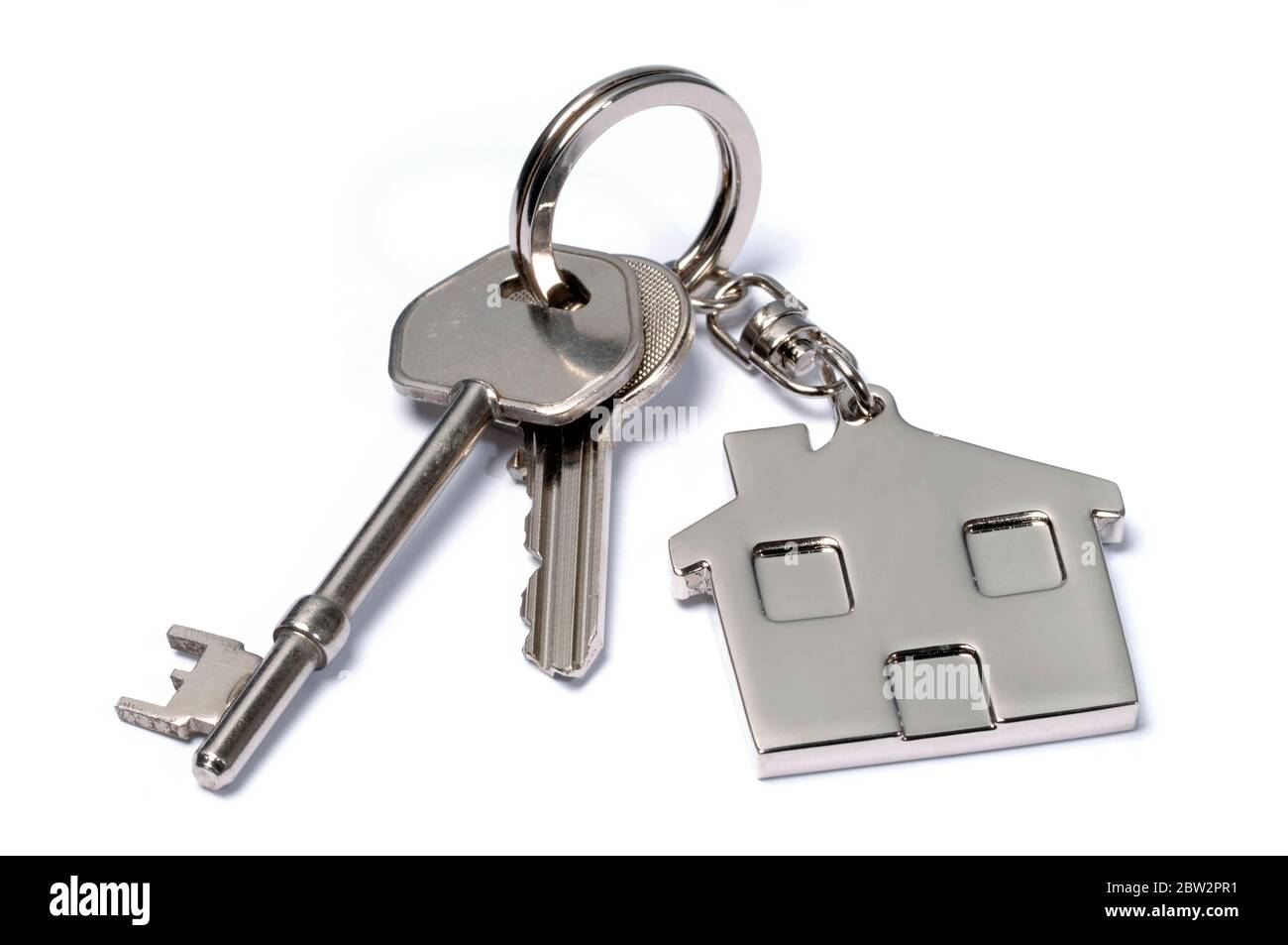 A house shaped keyring and key Stock Photo - Alamy