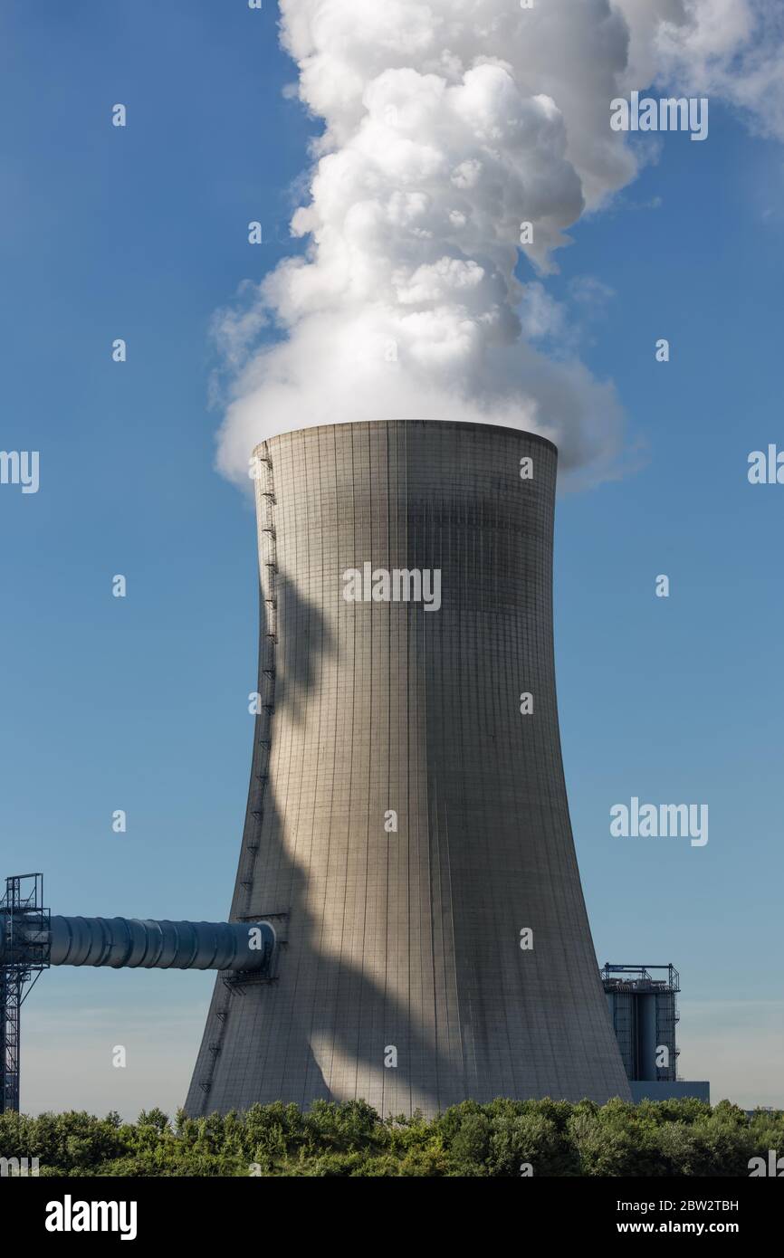 Cooling tower coal power plant in Germany Stock Photo - Alamy