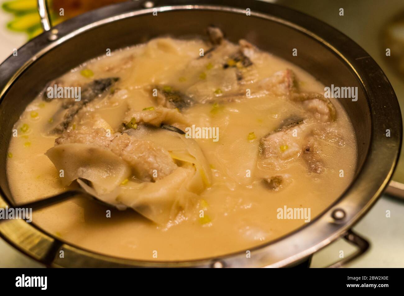 Shark skin soup dish at the Shangri-la Hotel's Summer Palace restaurant ...