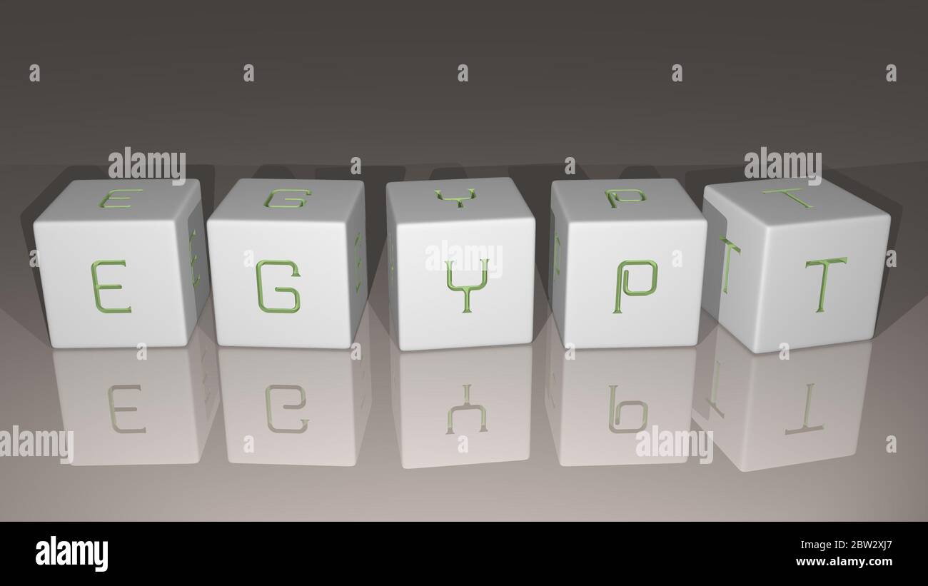 Egyptian pyramids 3d illustration hi-res stock photography and images ...