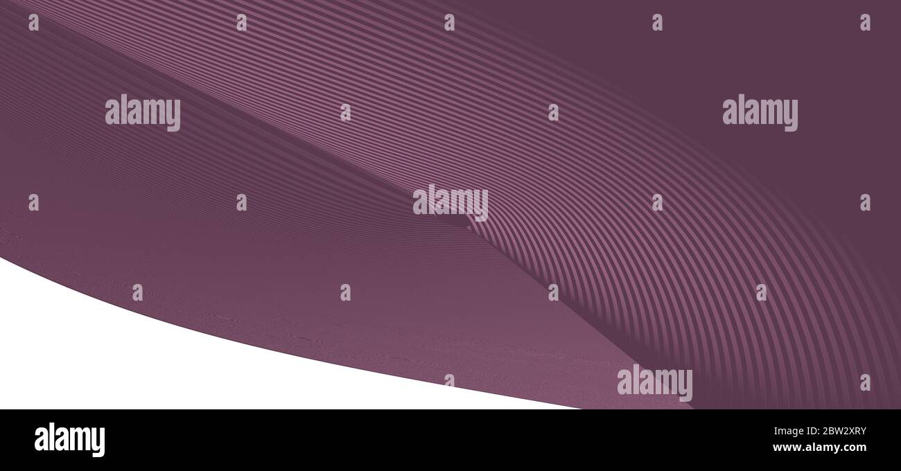 3D illustration of a geometrical shape of HOT PINK color on a white ...