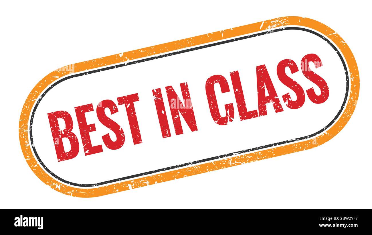 BEST IN CLASS red black grungy stamp sign Stock Photo - Alamy