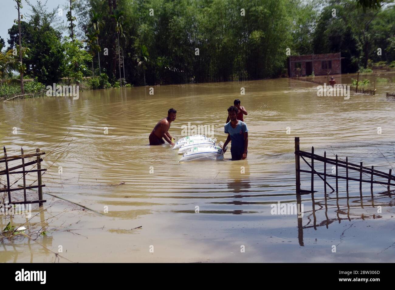 Relief work india flood hi-res stock photography and images - Alamy