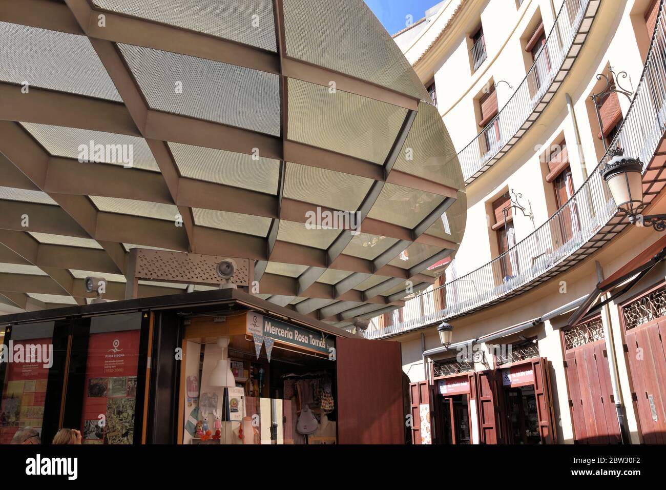 Round market in Valencia Spain Stock Photo - Alamy