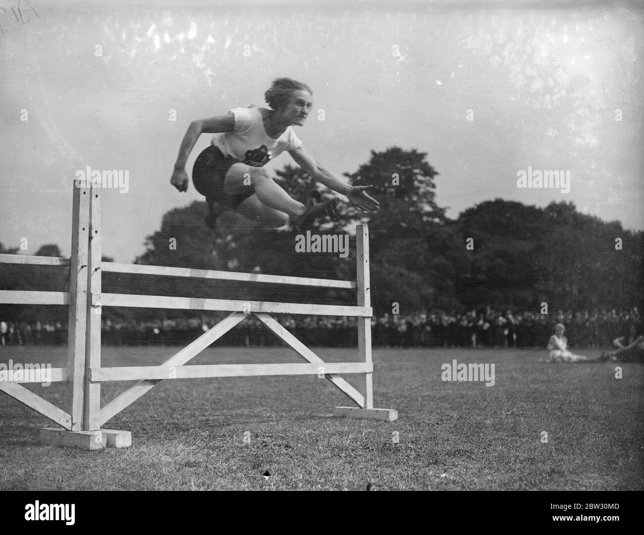 Miss D Birch wins hurdles in Polutechnic Ladies championships at ...