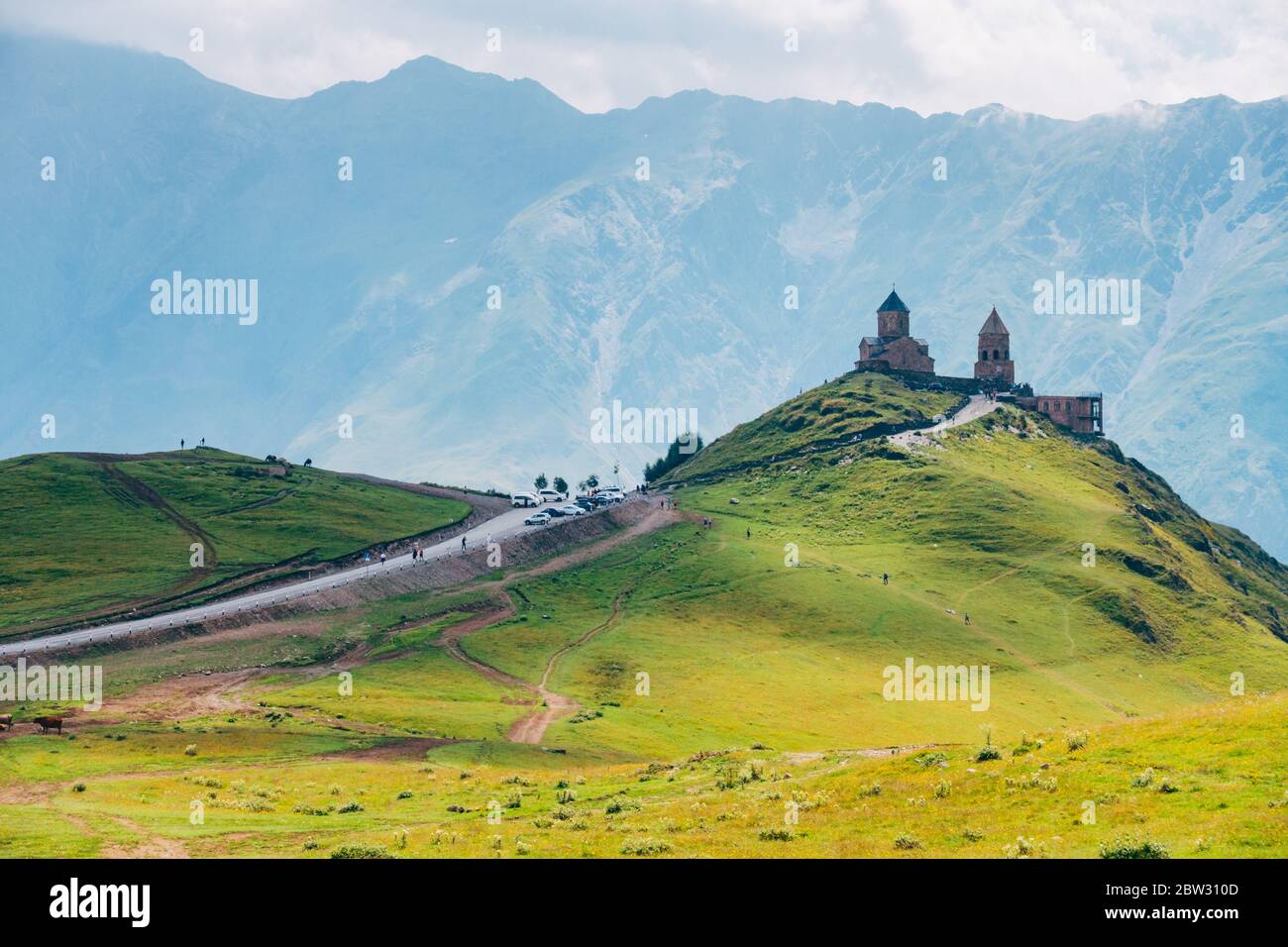 Stepantsminda a mountain in hi-res stock photography and images - Alamy