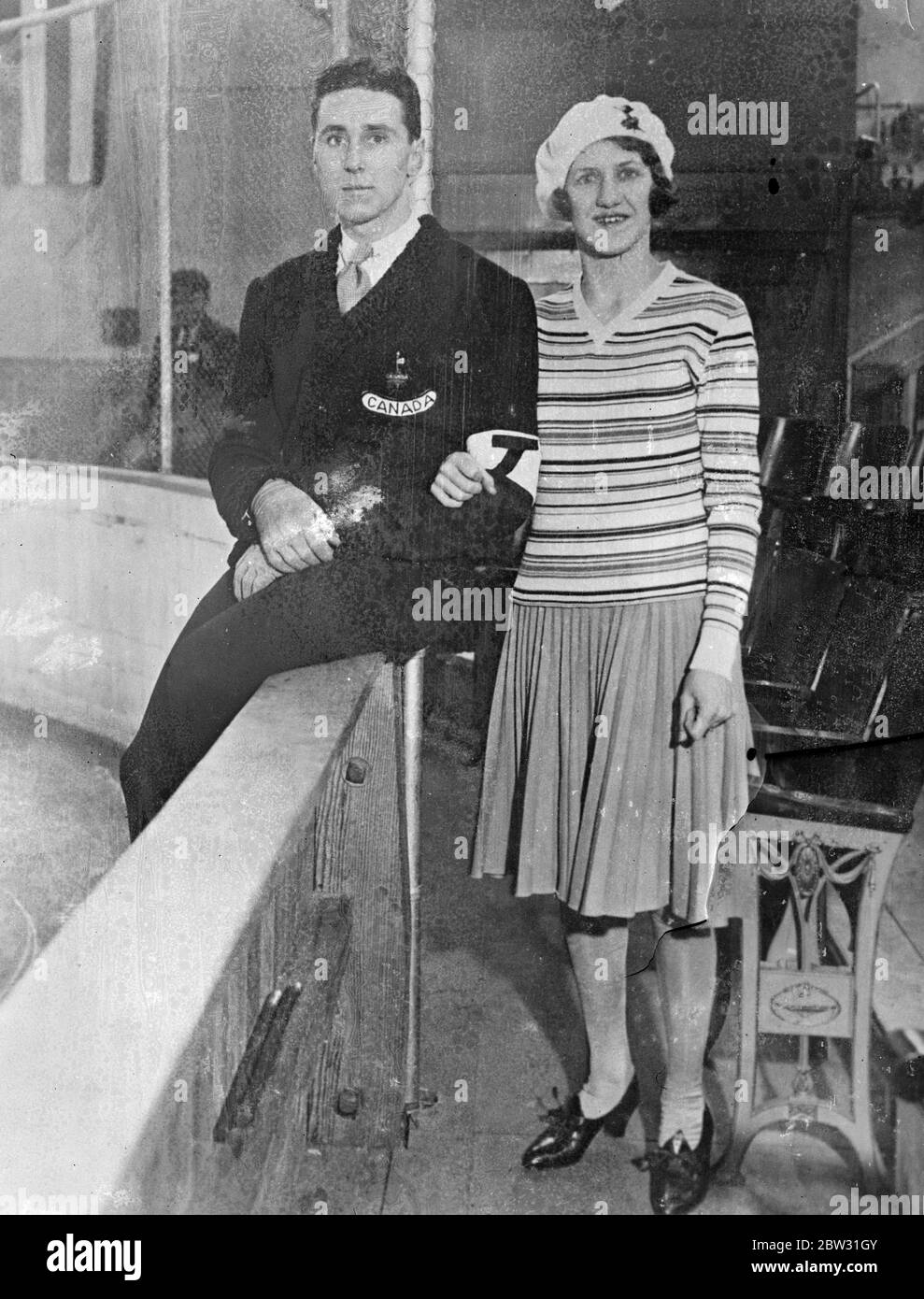 Montgomery Wilson and sister Constance Wilson Samuel . 8 May 1932 Stock ...