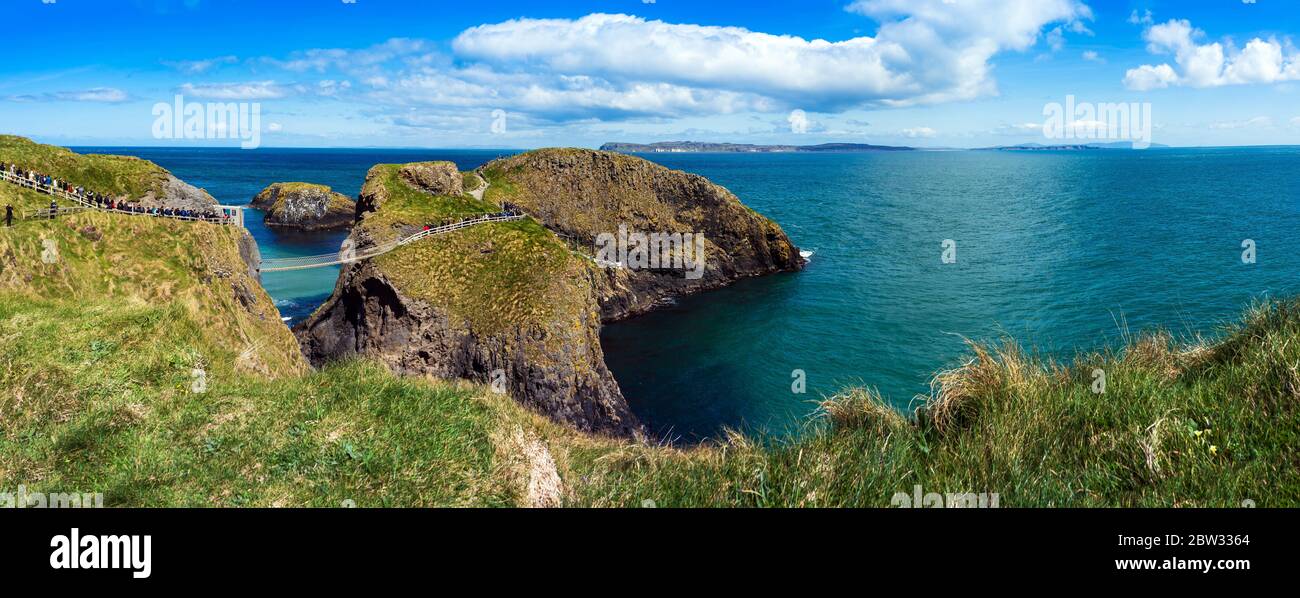 Carrick-A-Rede rope bridge, Northern Ireland, United Kingdom, Europe ...