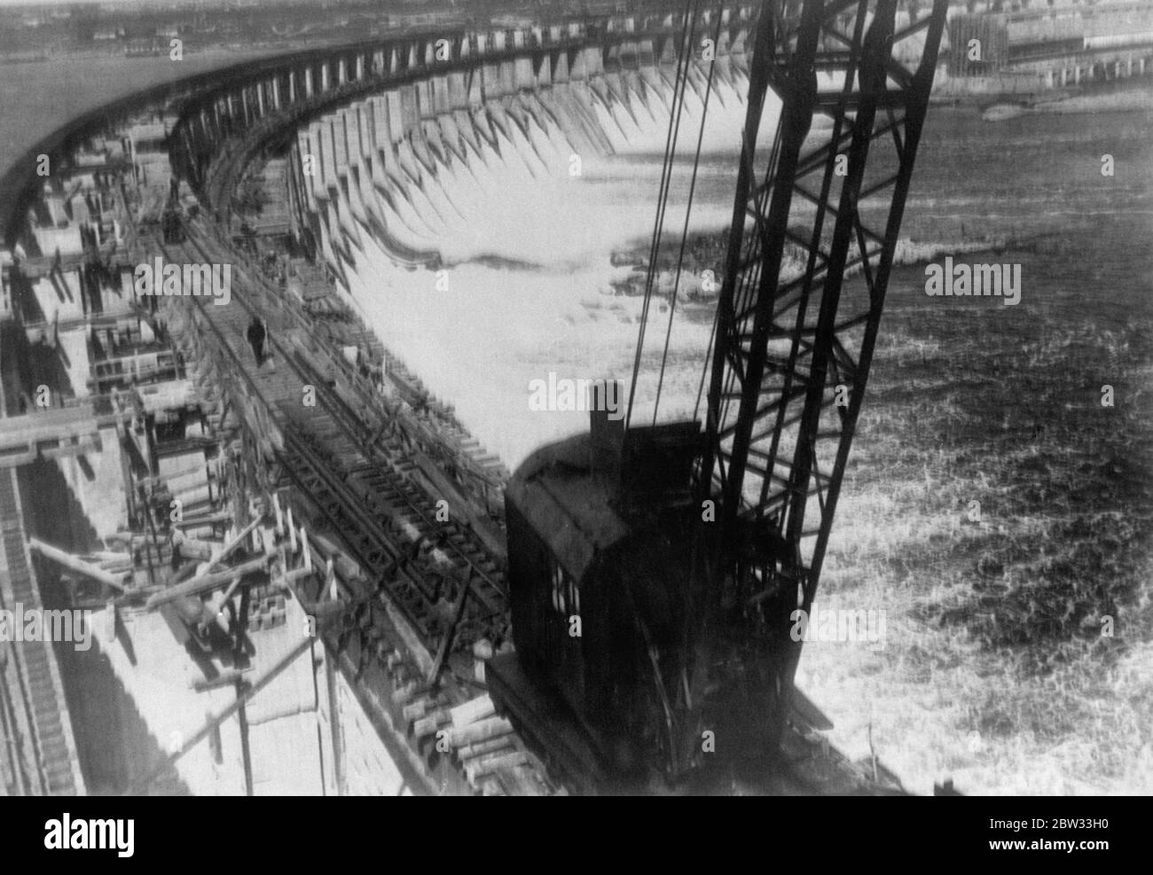 Dam completion Black and White Stock Photos & Images - Alamy