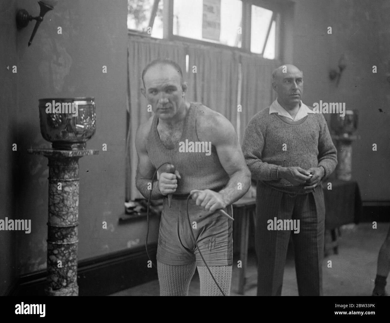 Marcel Thil prepares for White City fight . Marcel Thil , the French middeweight boxer , who ...