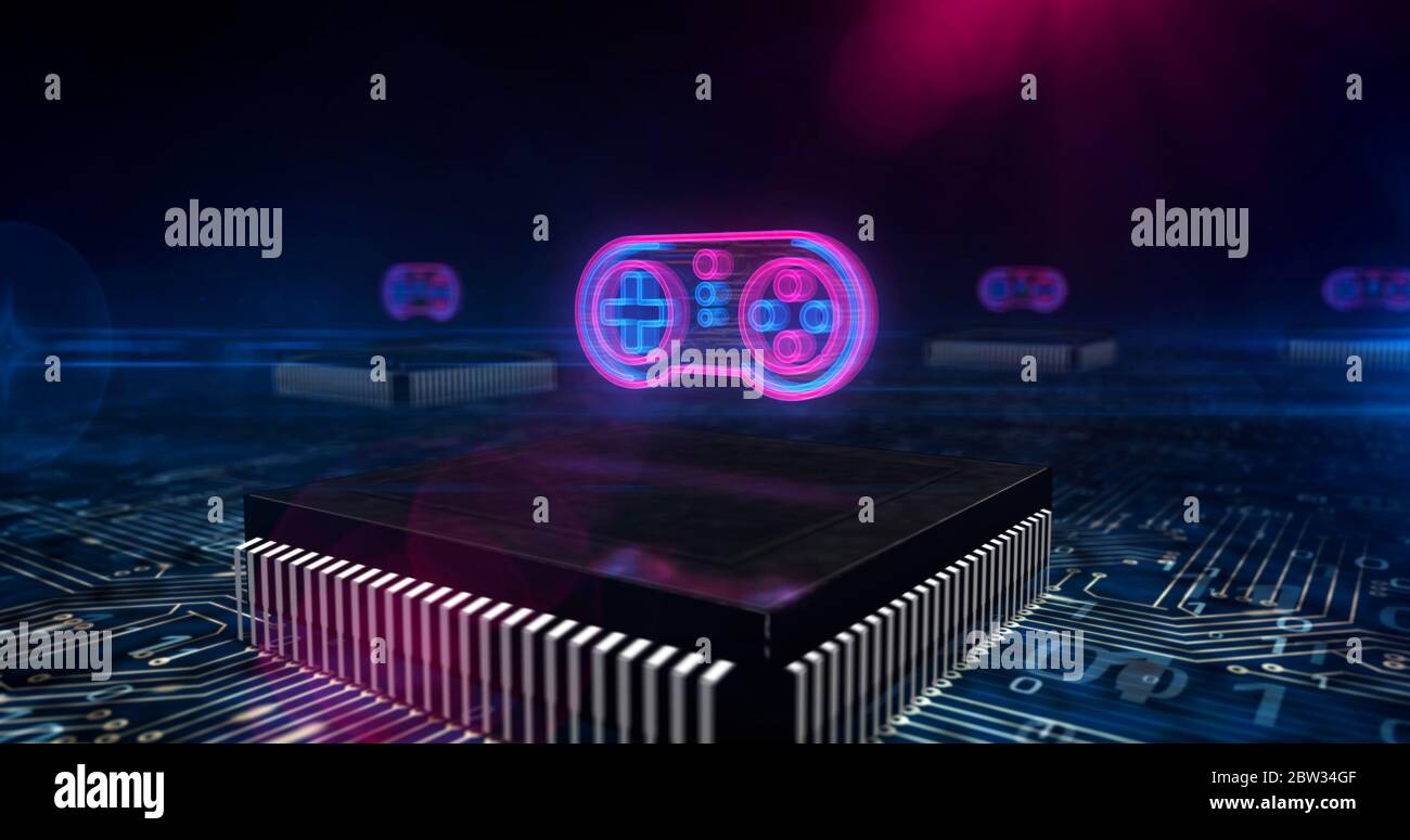 Gaming, fun, esport, cyber game, digital sport and entertainment ...