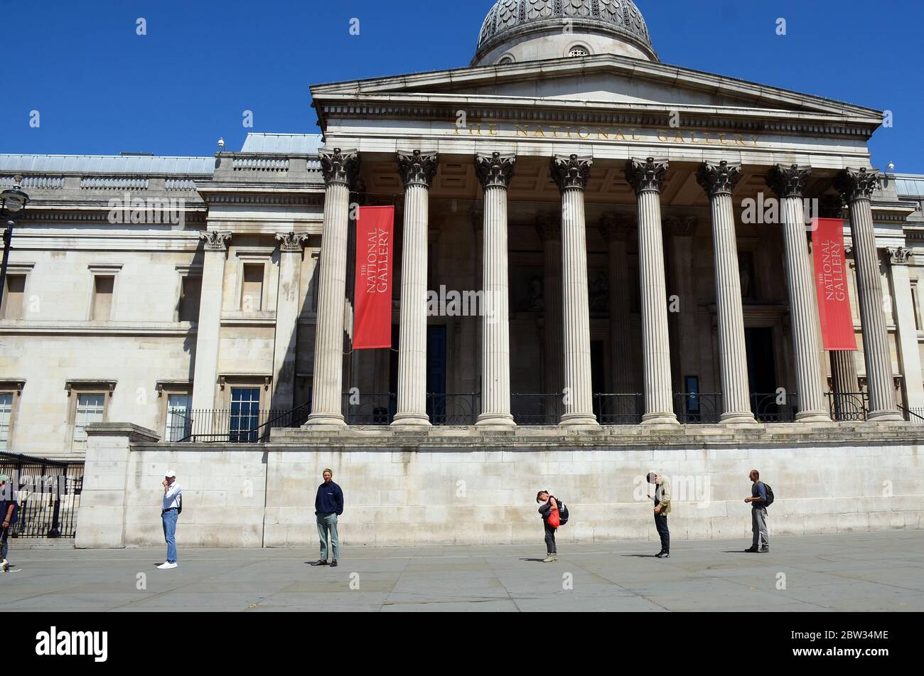 London, UK, 29 May 2020 Queue in Trafalgar Square as charity Nishkam ...