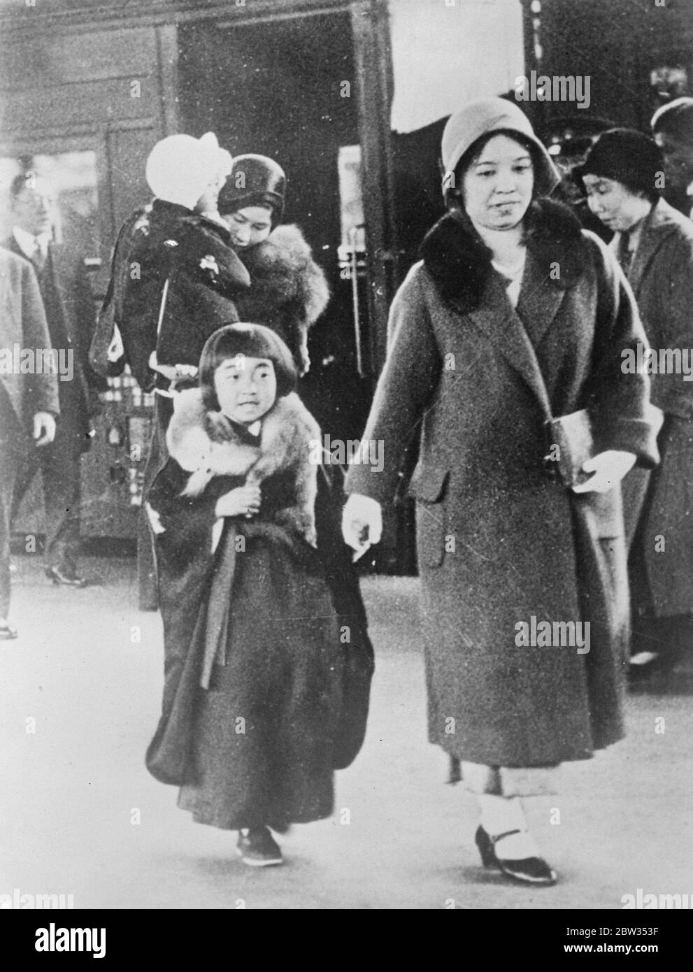 Japanese baby Princesses return to their summer home . Princess Shigeko ...