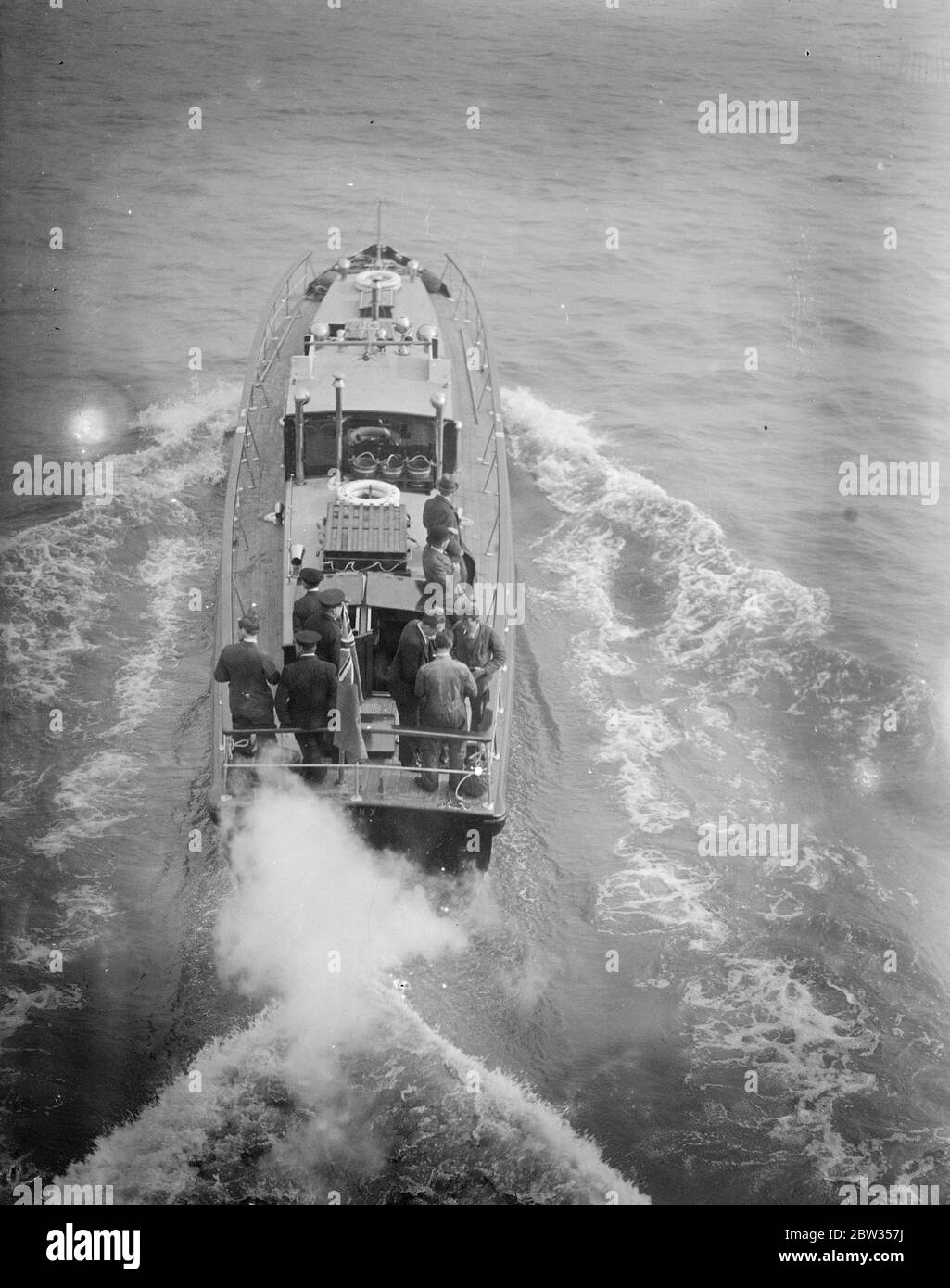 Trials of new customs launch . 8 March 1933 Stock Photo - Alamy