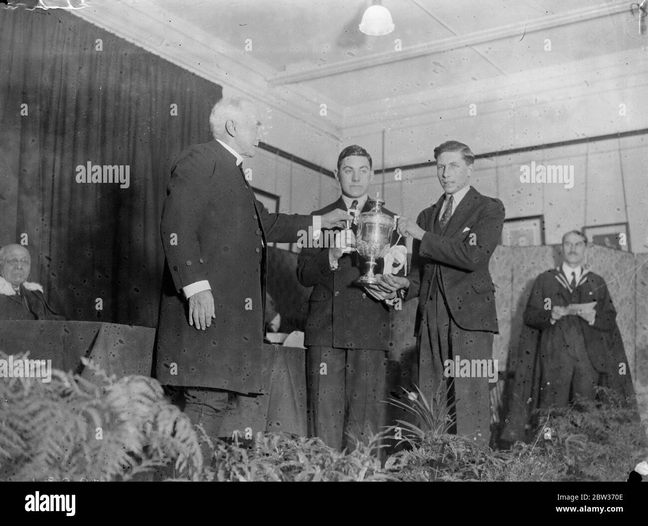 Bishop of London presents prizes at Hampton Grammer school . The Bishop ...
