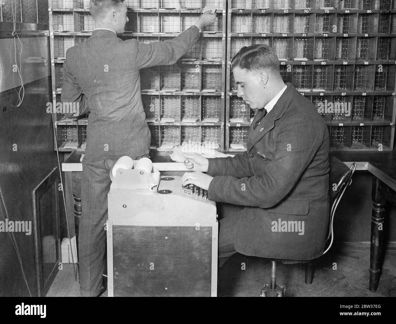 Letter receptacle Black and White Stock Photos & Images - Alamy