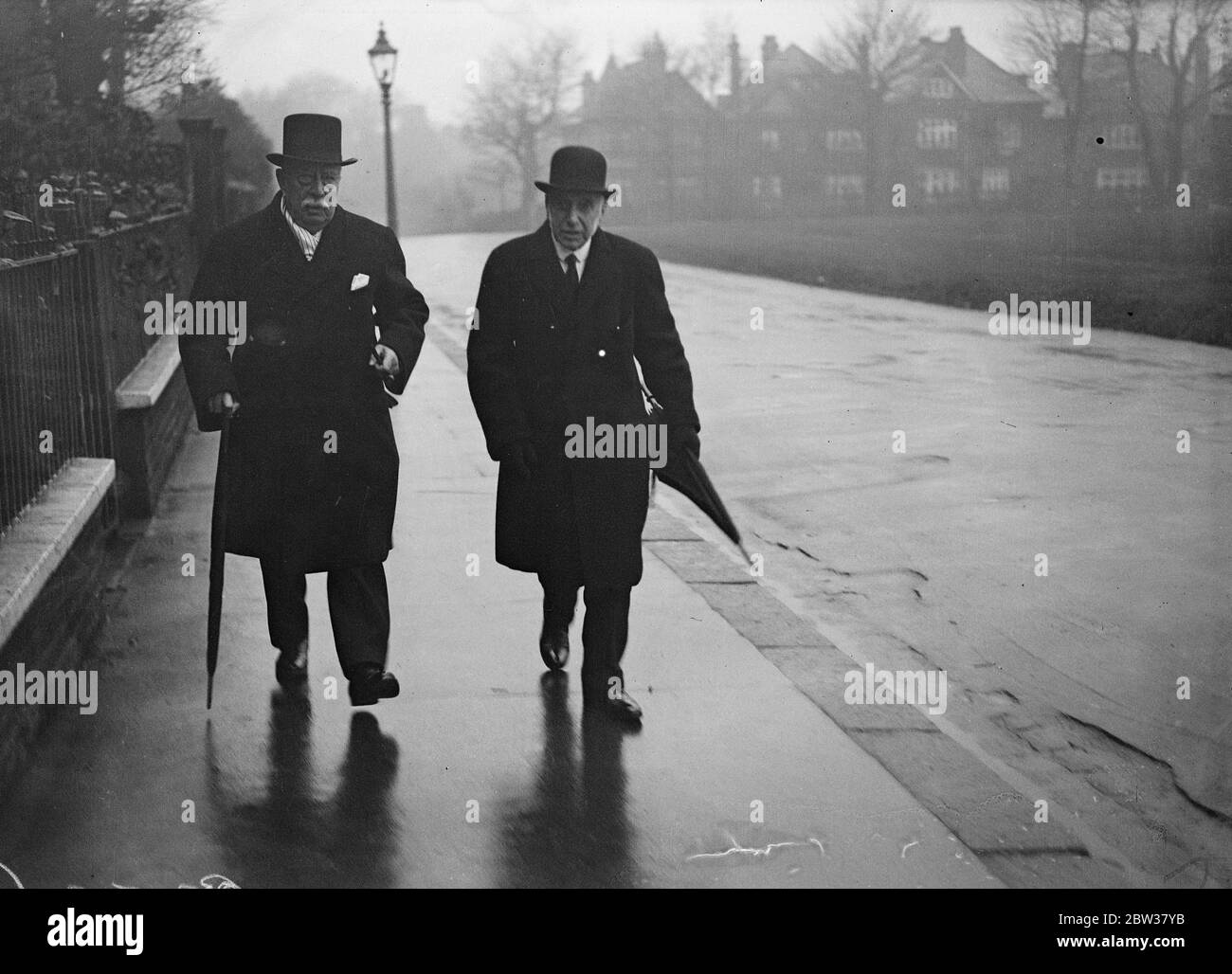 Mr Mead goes for a walk after his retirement . Mr F Mead , the eighty ...