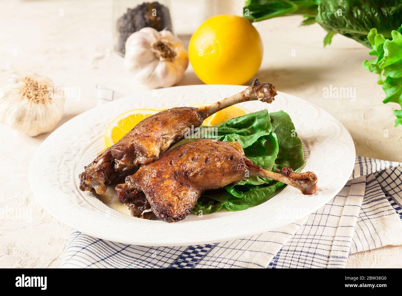 French duck legs orange sauce hi-res stock photography and images - Alamy
