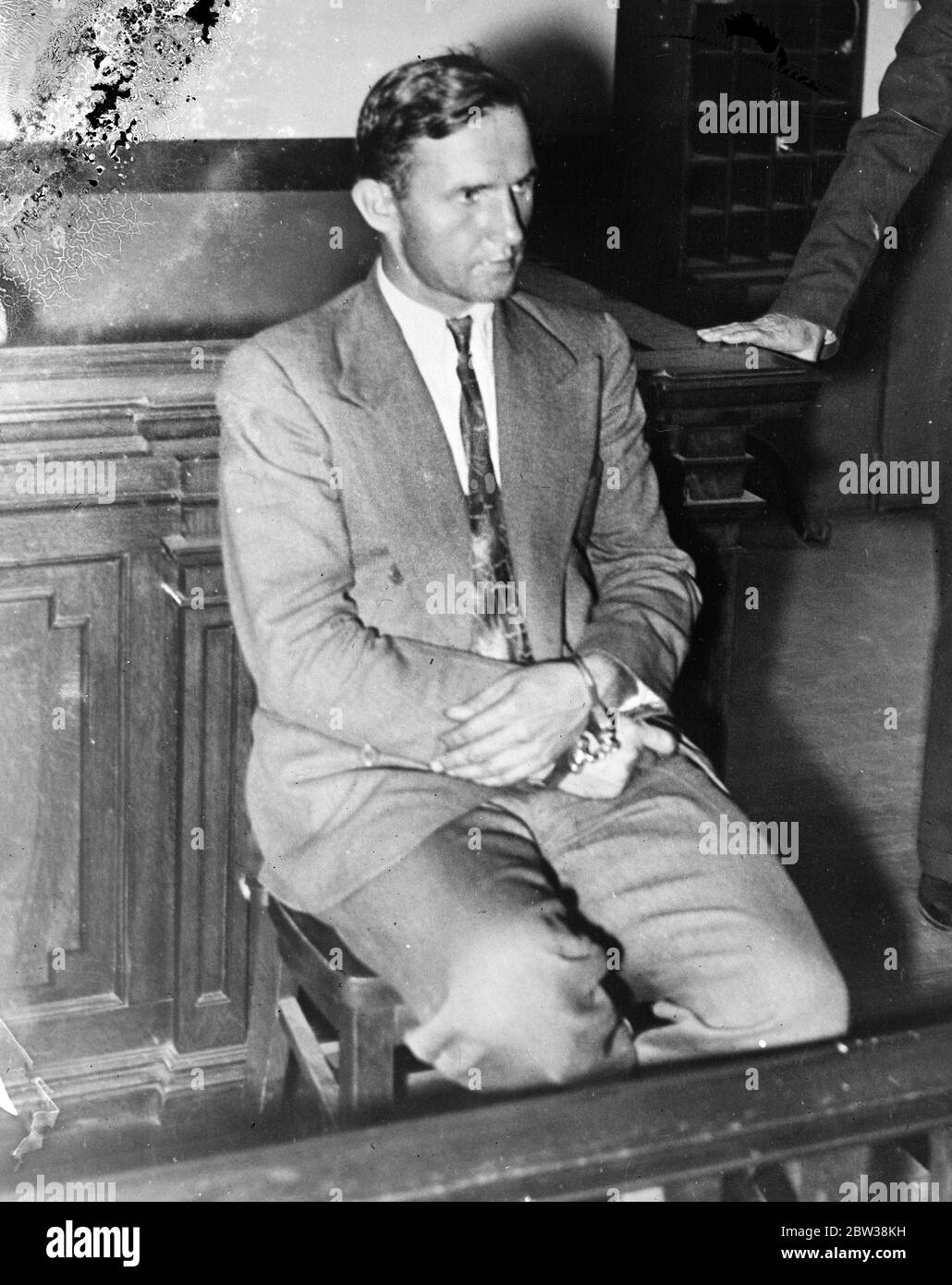 Hauptman in prison at New York police . 28 September 1934 Stock Photo ...
