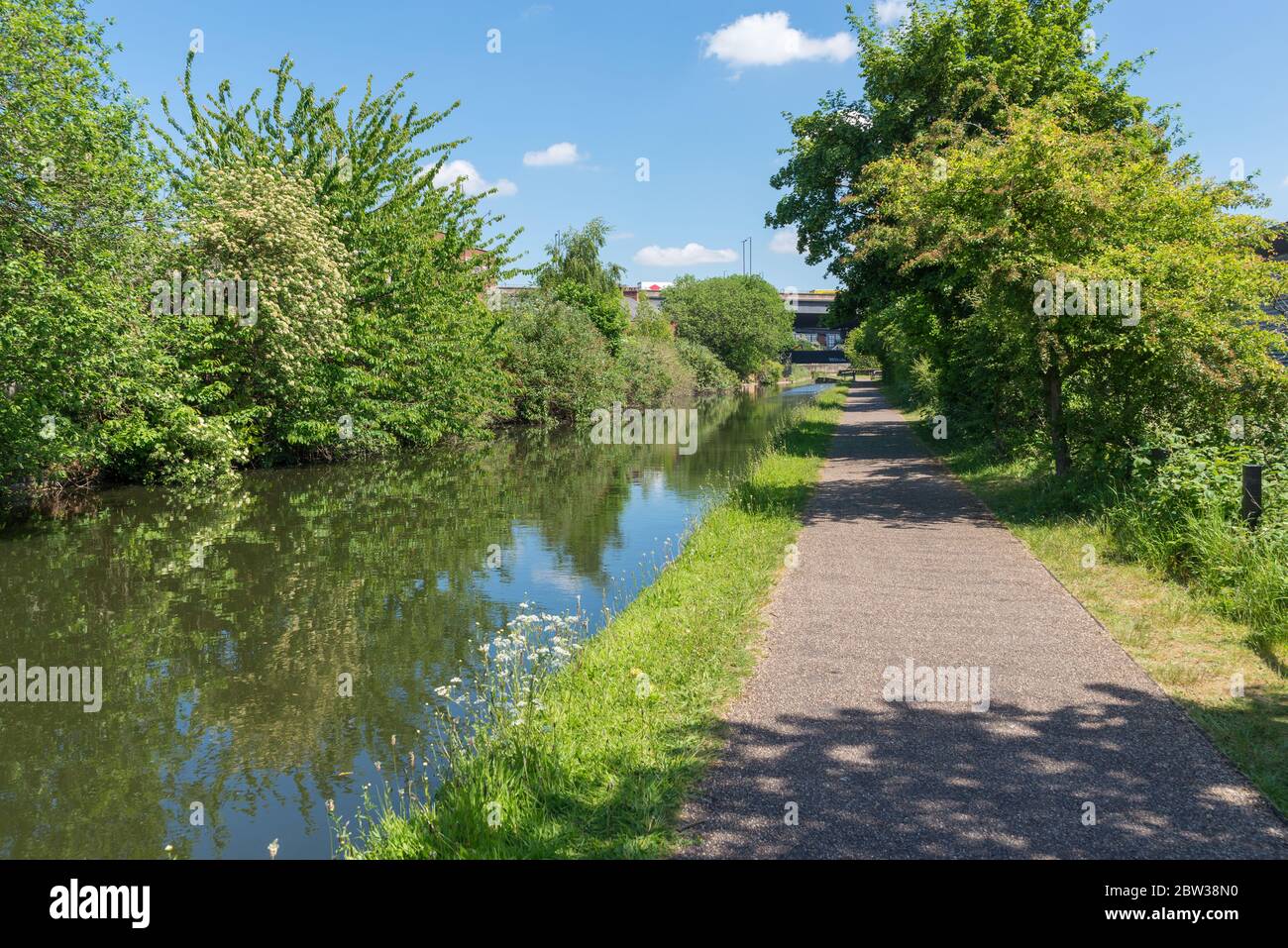 The Birmingham and Fazeley Canal in Nechells, Birmingham close to the ...