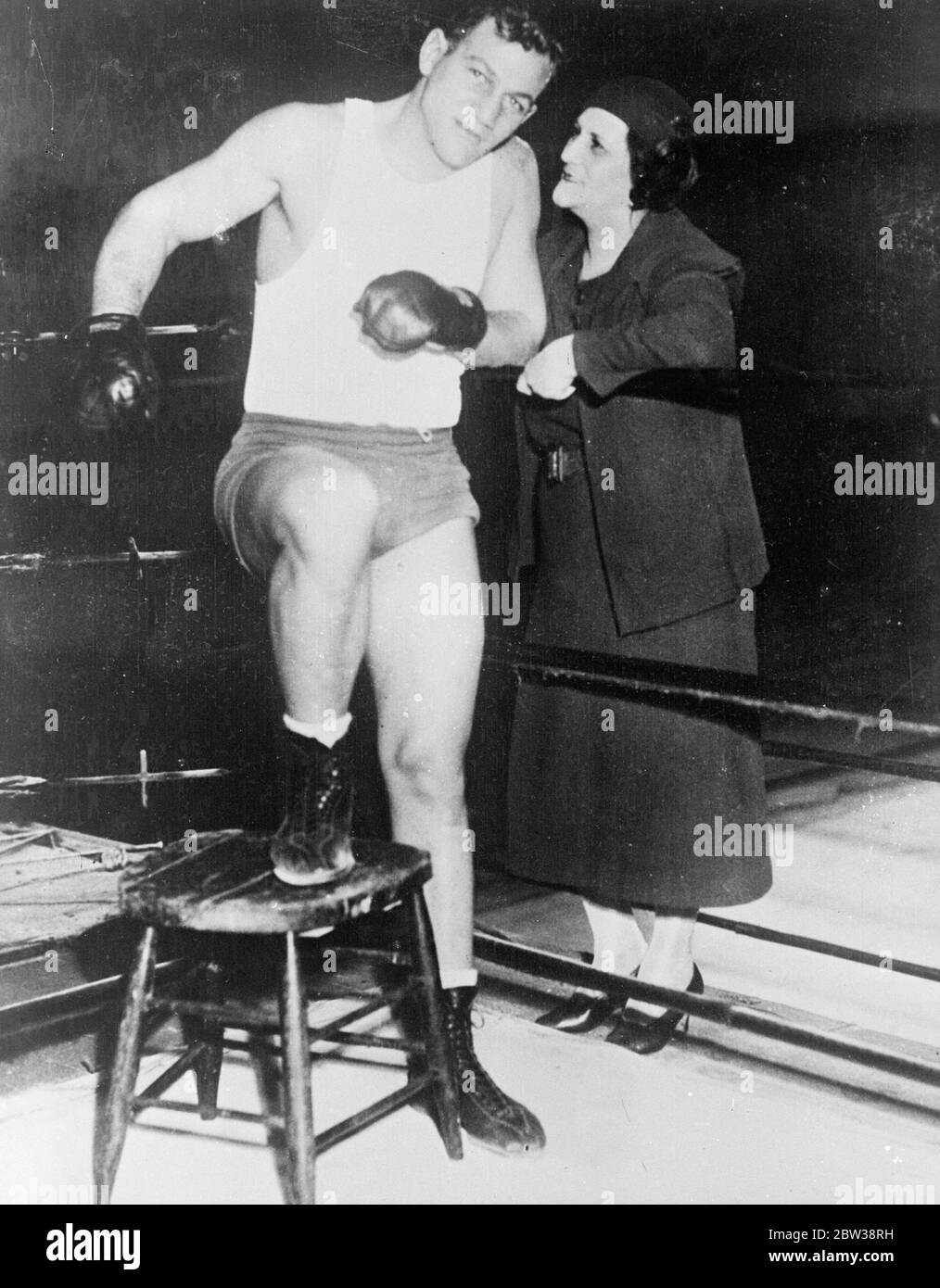 King Sevinsky the boxer, in training . 7 January 1934 30s, 30's, 1930s ...