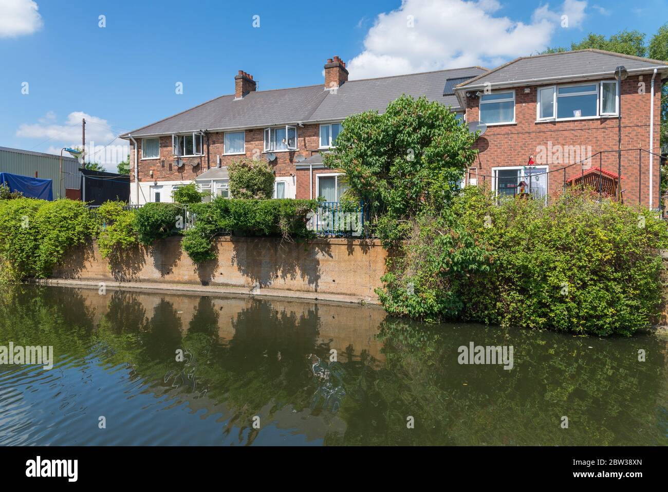The Birmingham and Fazeley Canal in Nechells, Birmingham close to the ...
