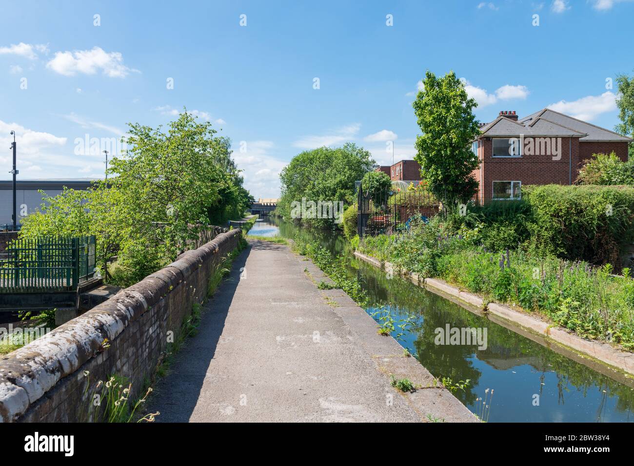 The Birmingham and Fazeley Canal in Nechells, Birmingham close to the ...