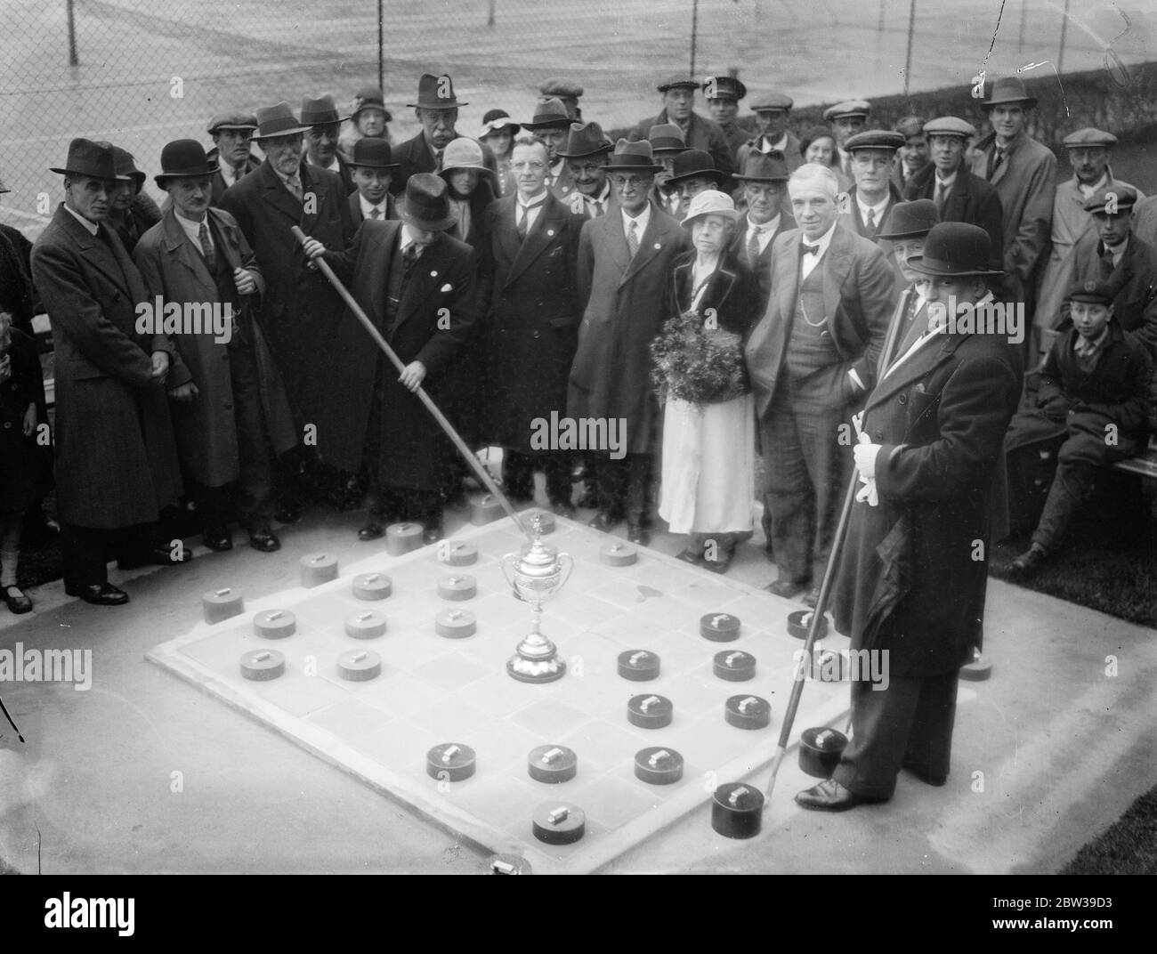 First open - air draughts meeting on six feet square table , opened in ...