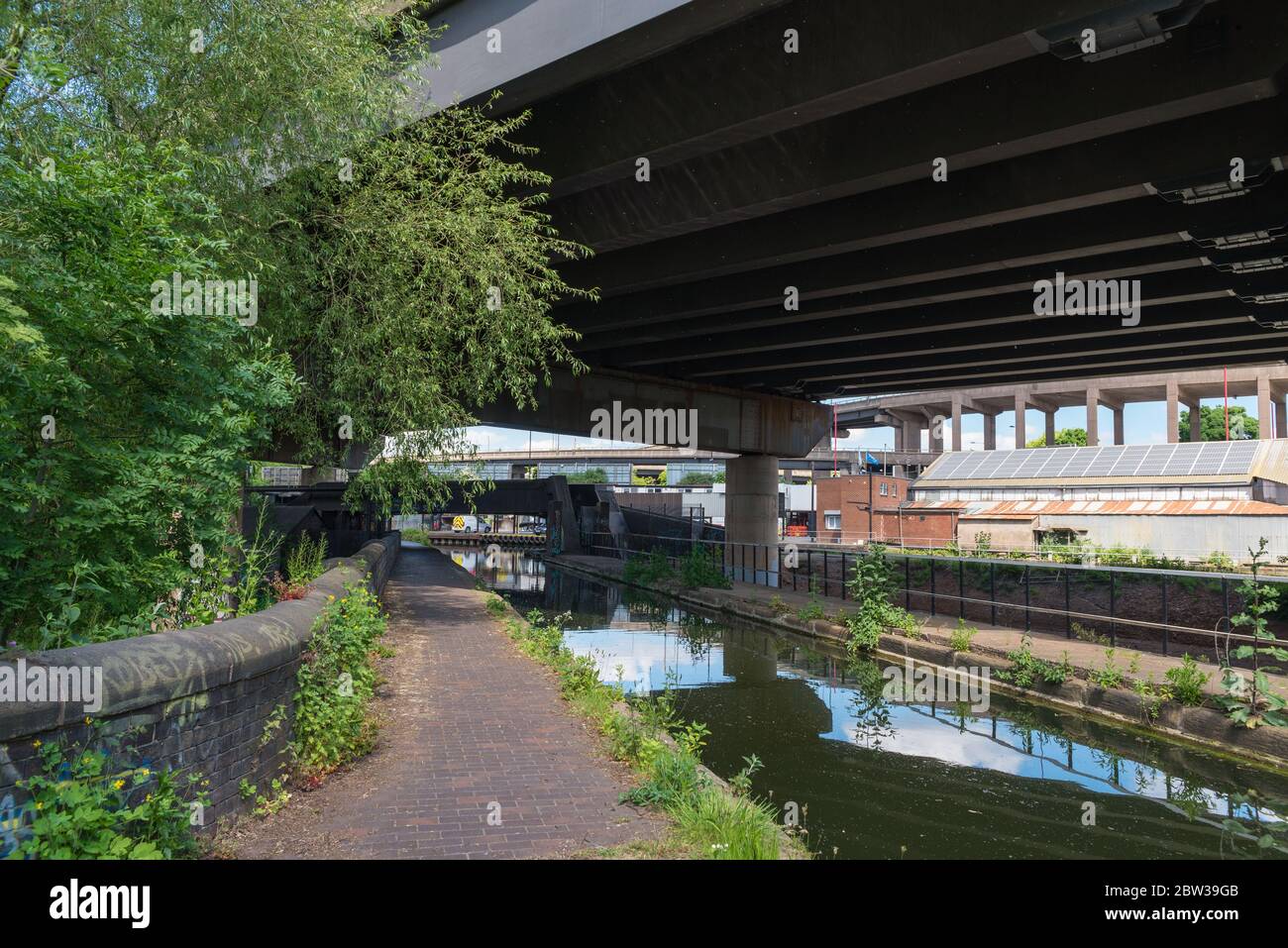 The spaghetti junction at gravelly hill in birmingham hi-res stock ...