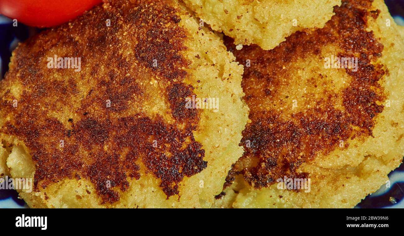 Maakouda, potato cakes or fritters, Algerian cuisine, Traditional ...