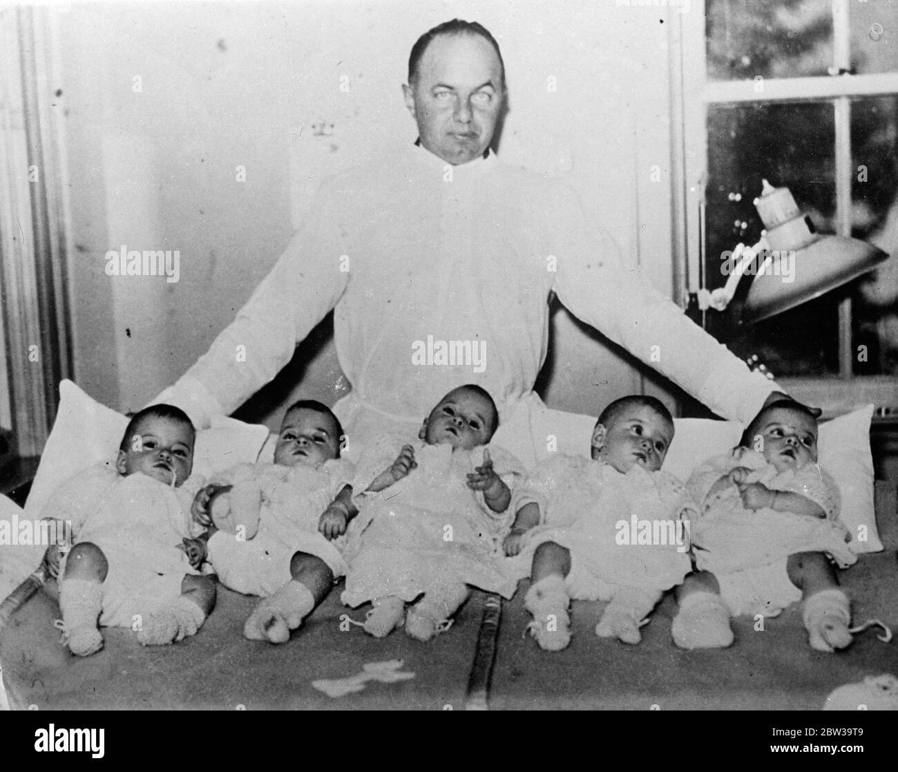 Premier Mitchell Hepburn of the Province of Ontario with babies . 17 ...