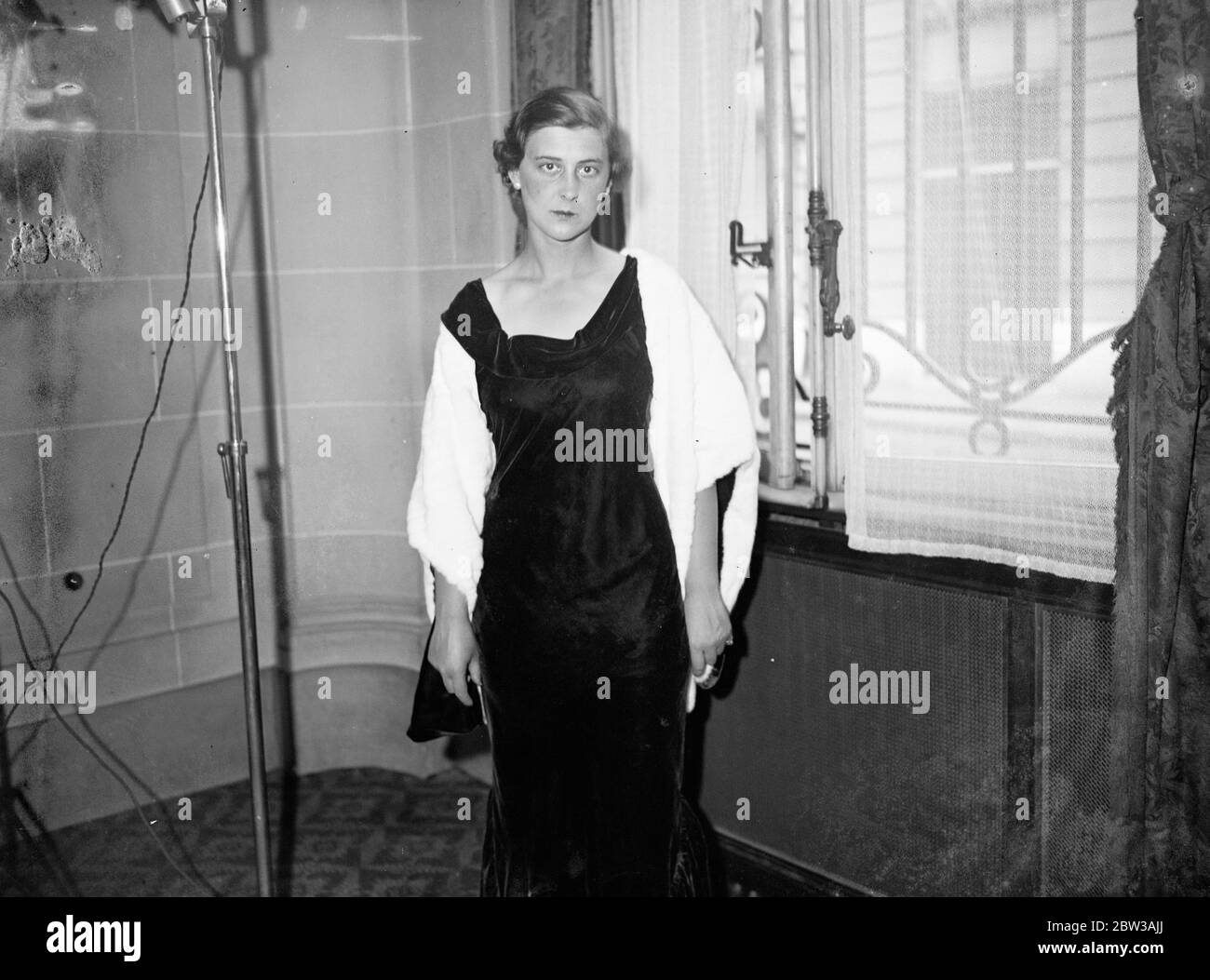 Princess Marina tries on a trousseau gown 14 September 1934 Stock Photo ...