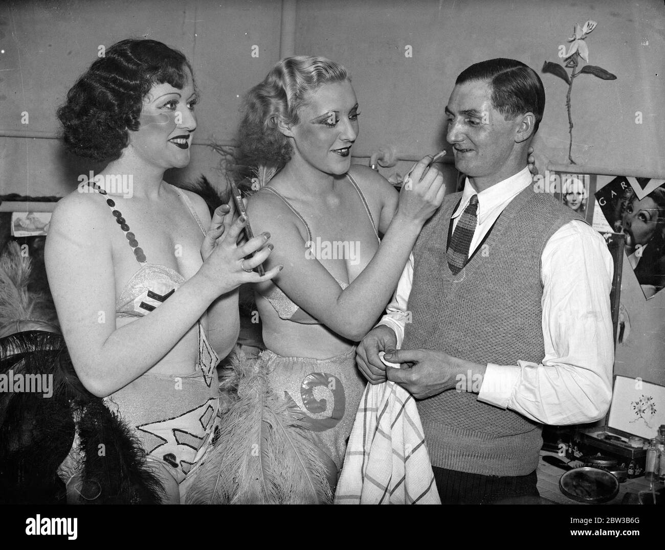 Edward Britton being made up when he began his stage career . 8 October ...