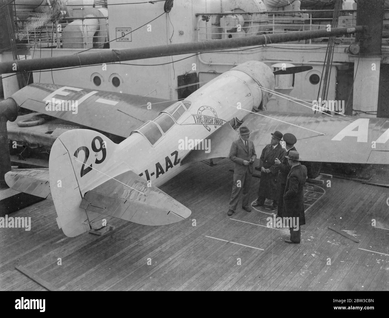 1930s monoplane Black and White Stock Photos & Images - Alamy