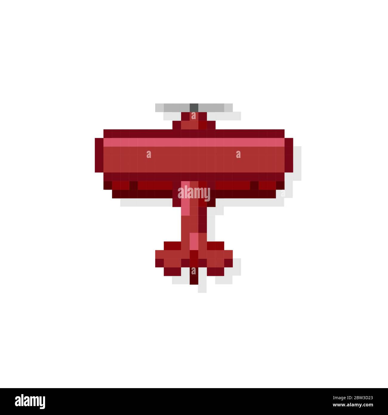 Pixel art 8 bit arcade crop duster air plane red isolated vector ... Pixel art 8 bit arcade crop duster air plane red isolated vector ...