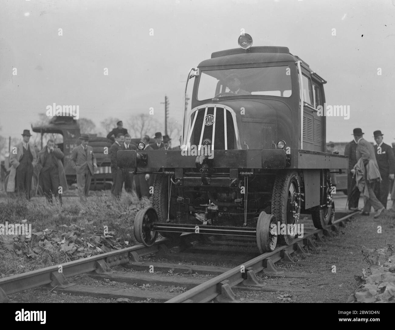 New road rail car undergoes first test can draw ten trucks and climb ...