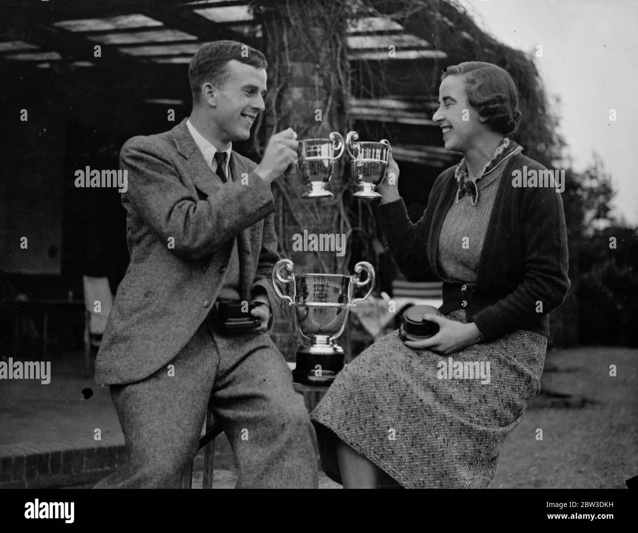 Brother and sister win scratch mixed foursomes at Worplesdon , Surrey ...