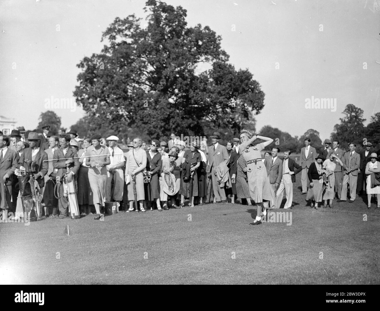 Girl ' s open golf championship at Stoke Poges . Miss Joan Pemberton ...