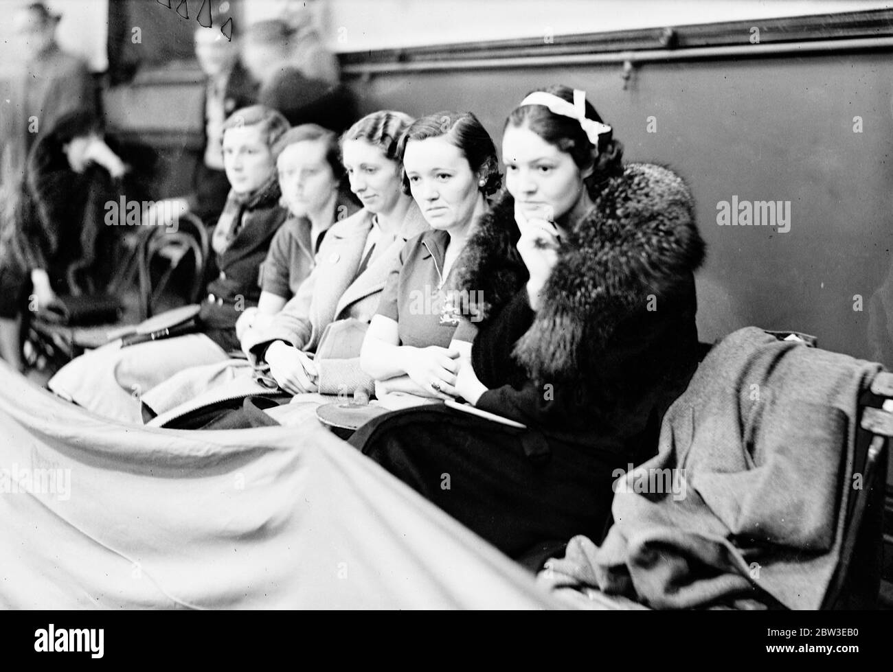 Competitors as spectators at table tennis championships at the Imperial ...
