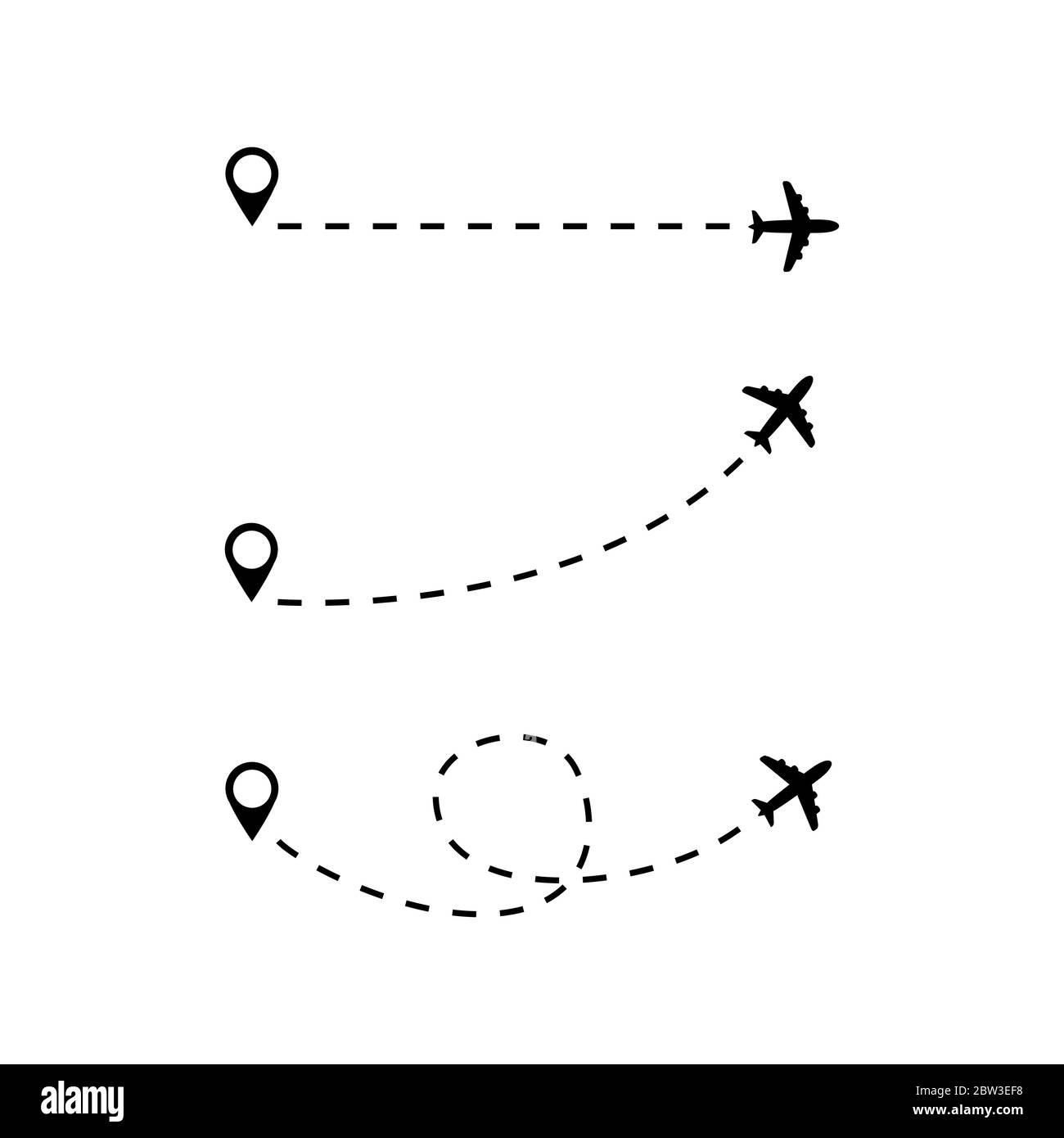 Airplane dot to dot Black and White Stock Photos & Images - Alamy
