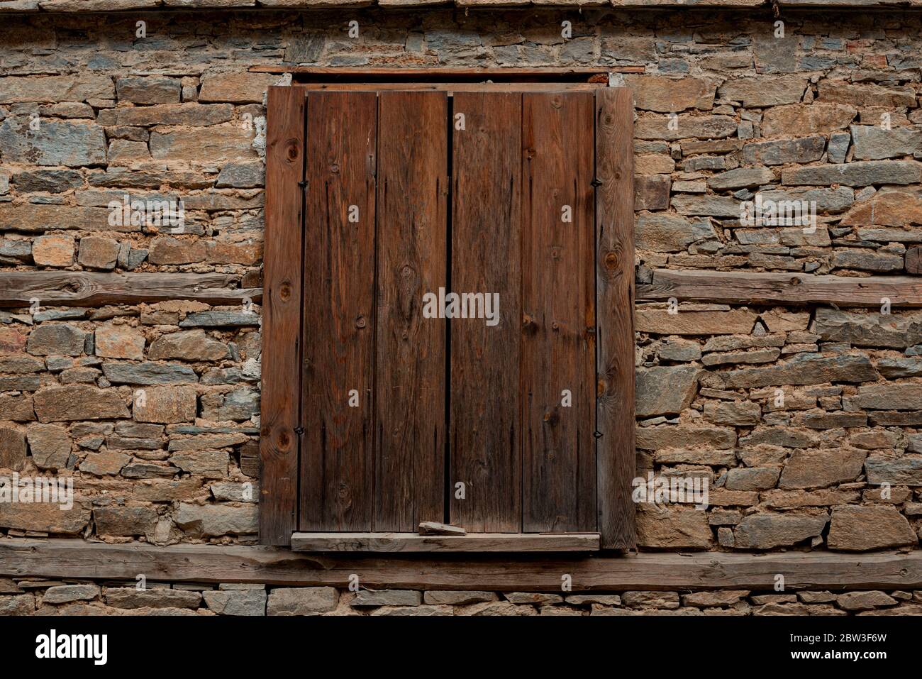 Window at one old Bulgarian house in Kovachevitsa village, Bulgaria ...