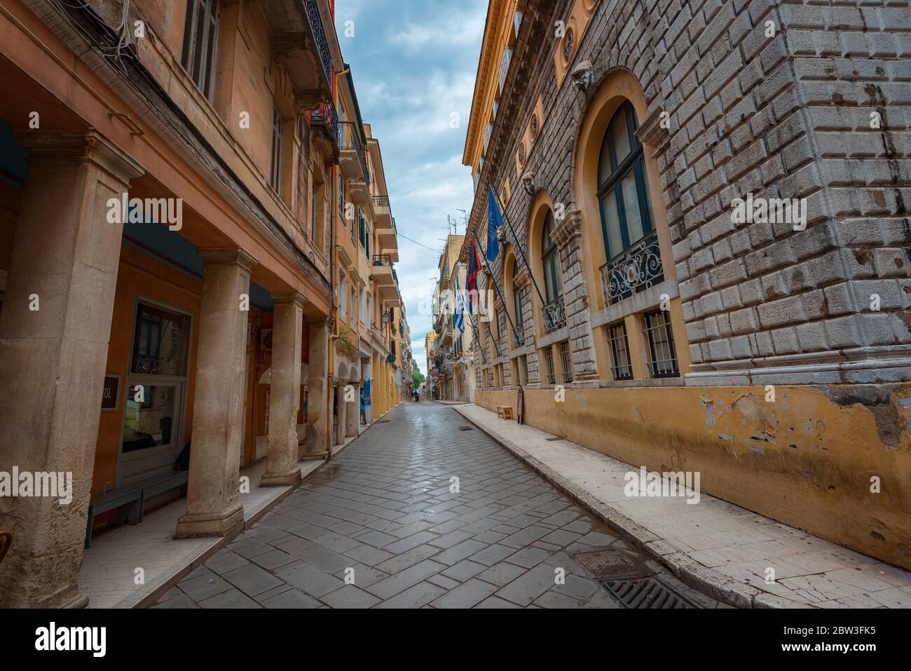 Street view corfu greece hi-res stock photography and images - Alamy