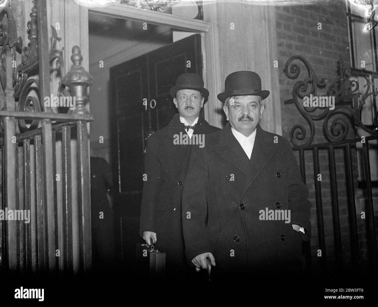 M Laval at Downing street . 4 February 1935 Stock Photo - Alamy