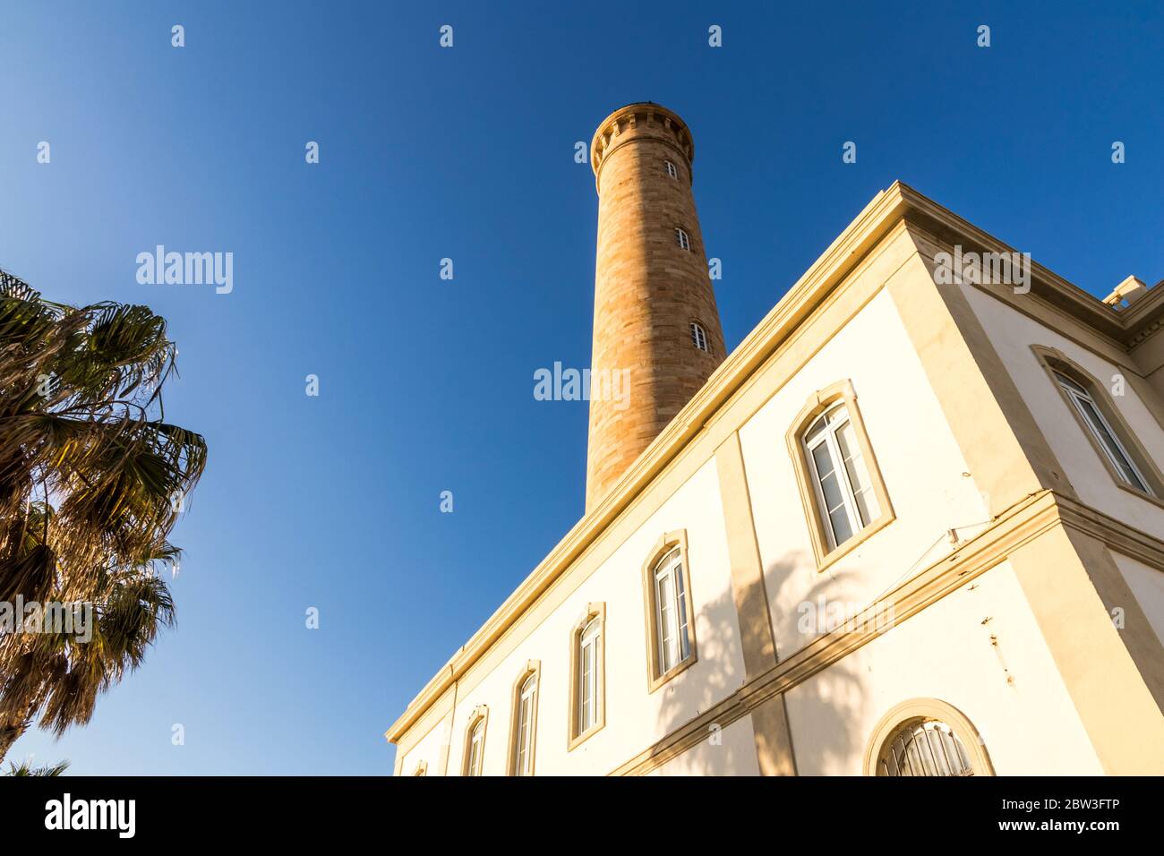 Chipiona, Spain. The lighthouse of Chipiona, tallest lighthouse in ...
