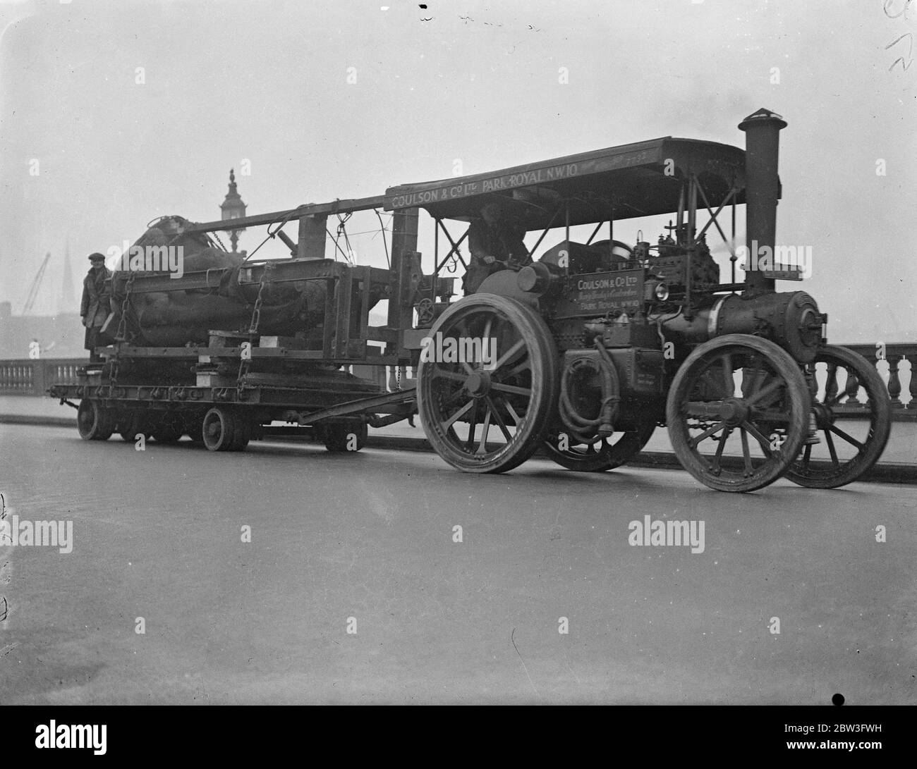 Steam wagon Black and White Stock Photos & Images - Alamy